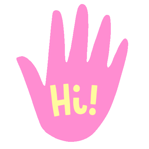 Pink Hello Sticker by Josie for iOS & Android | GIPHY