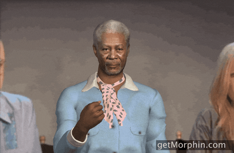 Happy Morgan Freeman GIF by Morphin - Find & Share on GIPHY