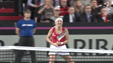 Celebration Tennis GIF by Fed Cup by BNP Paribas - Find & Share on GIPHY
