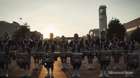 Band Drumline GIF by Missouri State University - Find & Share on GIPHY