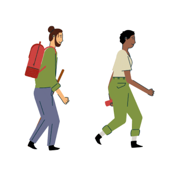 Couple Walking Sticker by Tourism Vancouver Island for iOS & Android ...