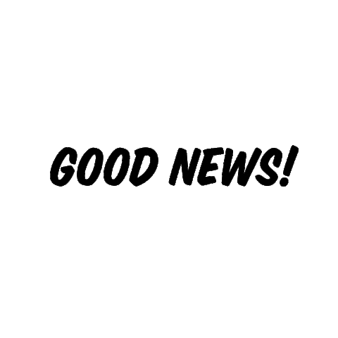 Happy Good News Sticker by HeldenCamper for iOS & Android | GIPHY