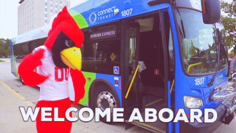 Welcome Aboard Illinois State GIF by Connect Transit - Find & Share on ...