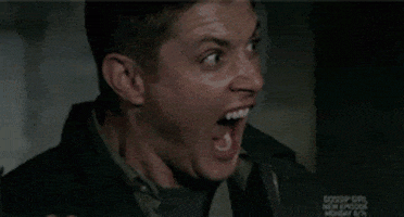 Scared Dean Winchester GIF - Find & Share on GIPHY