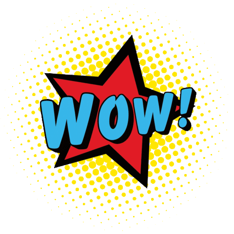 Comic Book Wow Sticker by Burnaby Heights for iOS & Android | GIPHY