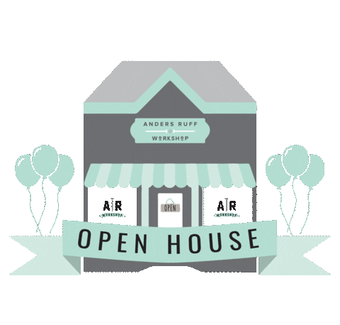 Open House Party Sticker by Anders Ruff Workshop for iOS & Android | GIPHY
