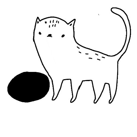 Cat Hide Sticker by MAJASBOK for iOS & Android | GIPHY