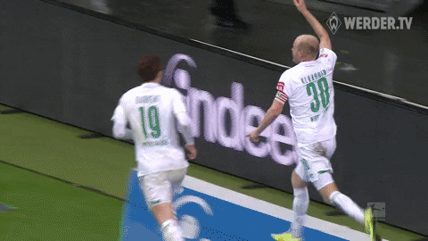 Football Hug GIF by SV Werder Bremen - Find & Share on GIPHY
