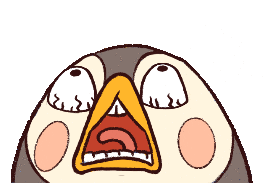 Shock Penguin Sticker by Pippo & Fello for iOS & Android | GIPHY