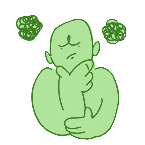Illustration Thinking Sticker by dso for iOS & Android | GIPHY