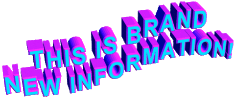 This Is Brand New Information! Sticker by AnimatedText for iOS ...