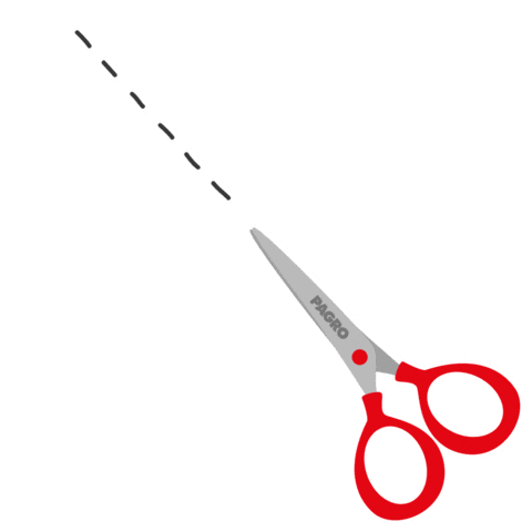 Cut Scissor Sticker by PAGRO DISKONT for iOS & Android | GIPHY