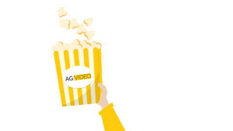 Pop Corn Sticker by AGVIDEO for iOS & Android | GIPHY
