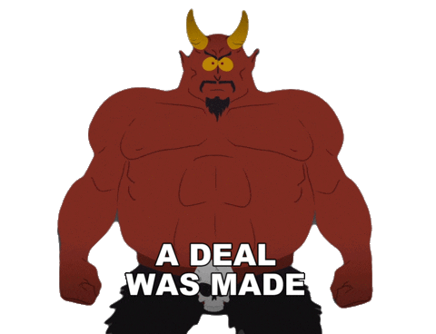 Deal With The Devil Sticker by South Park for iOS & Android | GIPHY