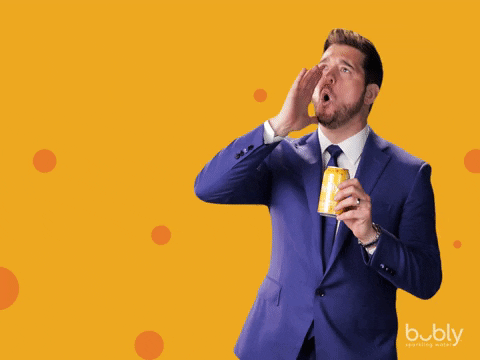 Michael Buble Bubly Water GIF by bubly - Find & Share on GIPHY