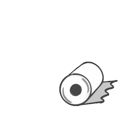 Toilet Paper Tp Sticker by Clive and Bacon for iOS & Android | GIPHY