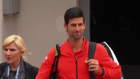 Novak Djokovic Sport GIF by Roland-Garros - Find & Share on GIPHY
