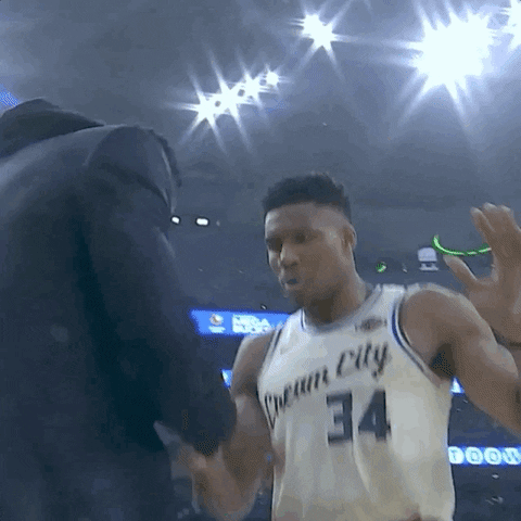 Fiserv Forum Reaction GIF by Milwaukee Bucks - Find & Share on GIPHY