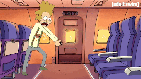 Season 1 Airplane GIF by Rick and Morty - Find & Share on GIPHY