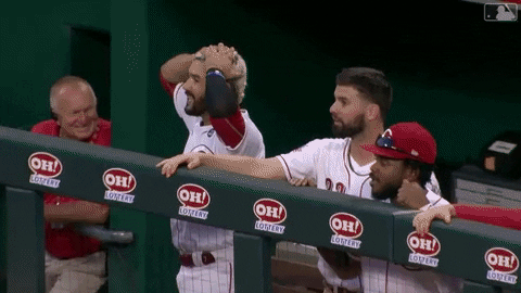 Shocked Eugenio Suarez GIF by Cincinnati Reds - Find & Share on GIPHY