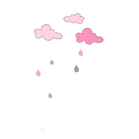 Pink Raining Sticker by Breden Kids for iOS & Android | GIPHY