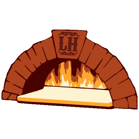 Pizza Oven Fire Sticker by The Larderhouse for iOS & Android | GIPHY