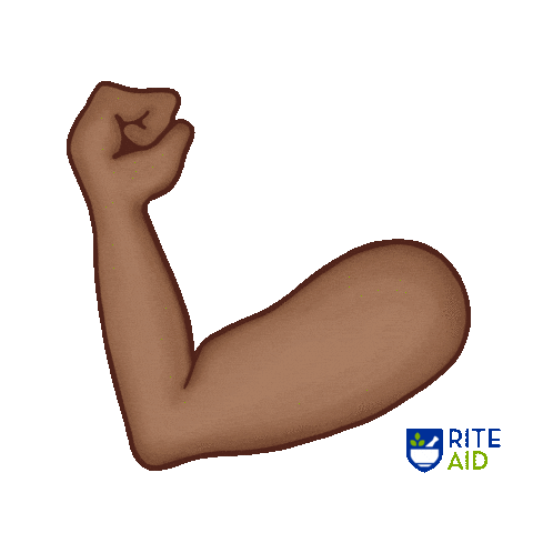Flu Shot Muscle Sticker by Rite Aid for iOS & Android | GIPHY