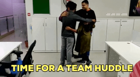 Team Huddle Up GIF by Quixy - Find & Share on GIPHY