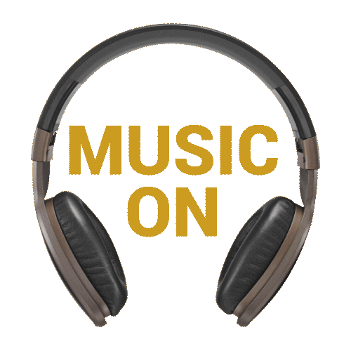 Headphones Addict Sticker by Gaetan Boime for iOS & Android | GIPHY