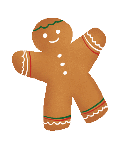 Gingerbread Man Christmas Sticker by Anto for iOS & Android | GIPHY
