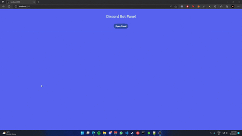 GitHub - karlthomaas/discord-bot-panel: Project for learning Web development.