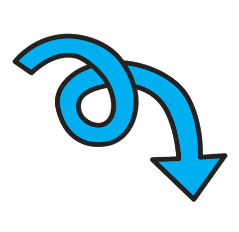 Arrow Seta Sticker by Alakazoo for iOS & Android | GIPHY