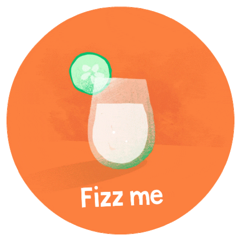 Fizzy Drink Cucumber Sticker by The 1:1 Diet for iOS & Android | GIPHY