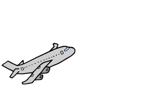 Travel Flying Sticker by COREY PAIGE DESIGNS for iOS & Android | GIPHY