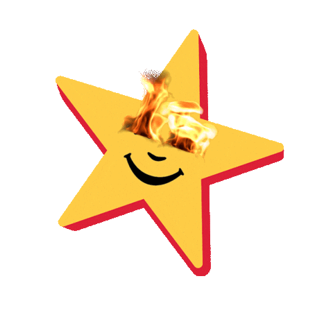 Happy Fire Sticker by Carl's Jr. for iOS & Android | GIPHY