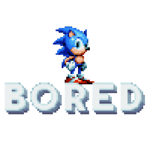 Bored Video Games Sticker by Sonic the Hedgehog for iOS & Android | GIPHY
