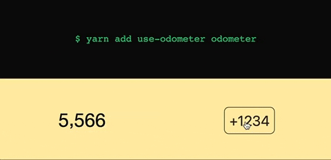 GitHub - realdennis/use-odometer: A React custom hook for odometer, you ...
