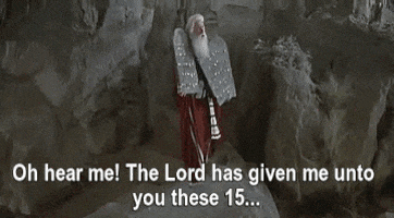Commandments GIFs - Find & Share on GIPHY