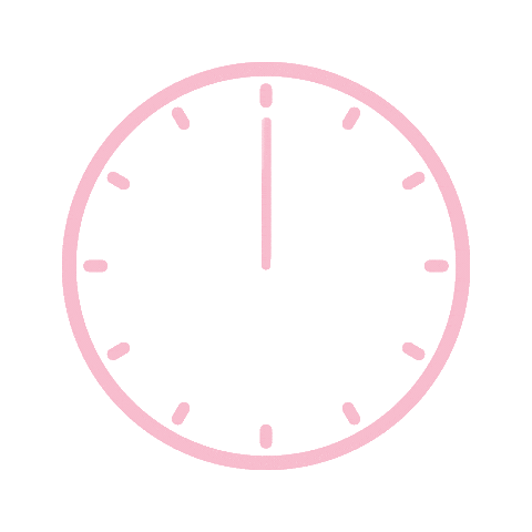 Pink Clock Sticker by Nice Branding Agency for iOS & Android | GIPHY