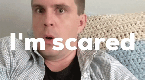 Im Scared GIF by Luke Guy - Find & Share on GIPHY