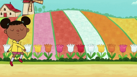 Flowers Skipping GIF by Super Simple - Find & Share on GIPHY