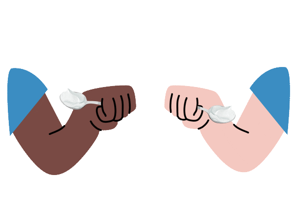 Fist Bump Sticker by Oikos Canada for iOS & Android | GIPHY