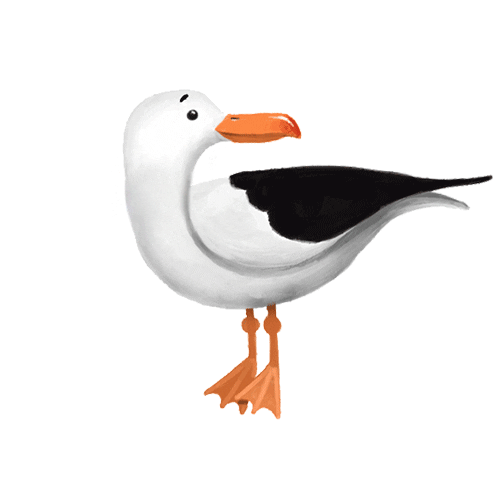 Sea Gull Travel Sticker by GrowthRocks for iOS & Android | GIPHY
