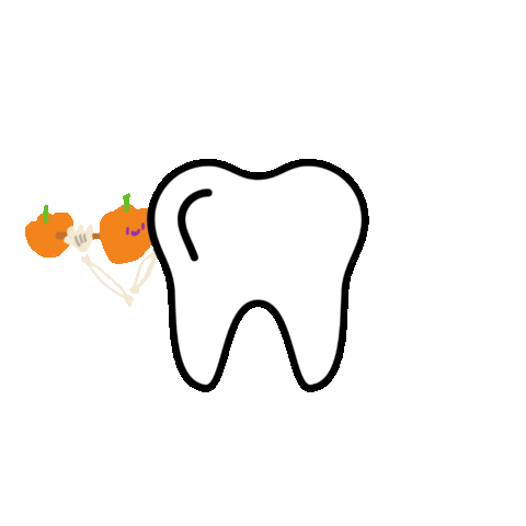 Halloween Teeth Sticker by @Toothlife for iOS & Android | GIPHY