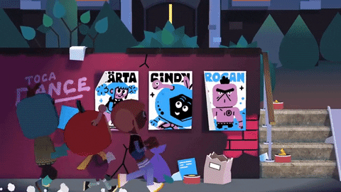 Dance Runners GIF by Toca Boca - Find & Share on GIPHY