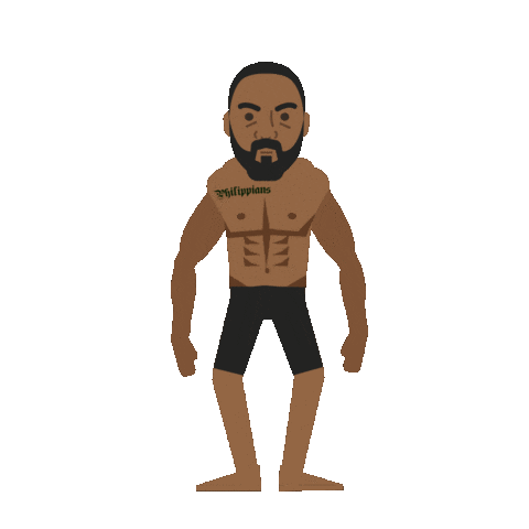 Jon Jones Fighting Sticker by SportsManias for iOS & Android | GIPHY