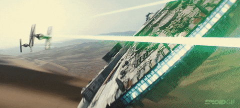 Millennium Falcon GIF - Find & Share on GIPHY