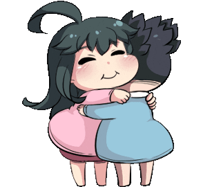 Couple Hug Sticker by Jin for iOS & Android | GIPHY