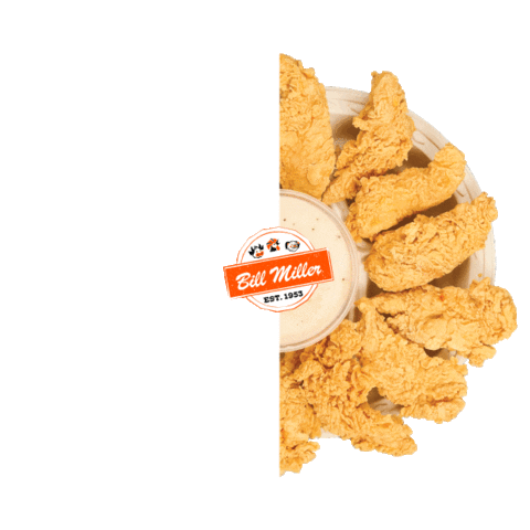 Fried Chicken Sticker by Bill Miller Bar-B-Q for iOS & Android | GIPHY