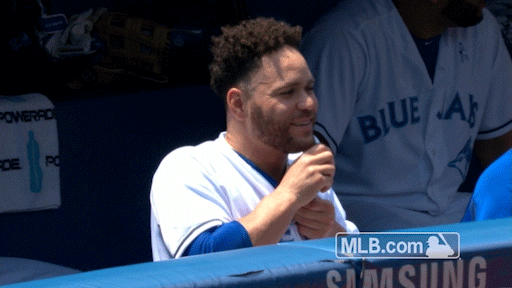 Russell Martin Laughing GIF by MLB - Find & Share on GIPHY